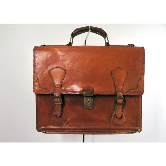 Renwick | Bags | Vintagerenwick Georgetown Leather Design Satchel ...